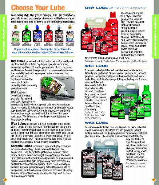 Finish Line - Bicycle Lubricants and Care ProductsMaintenance Guide