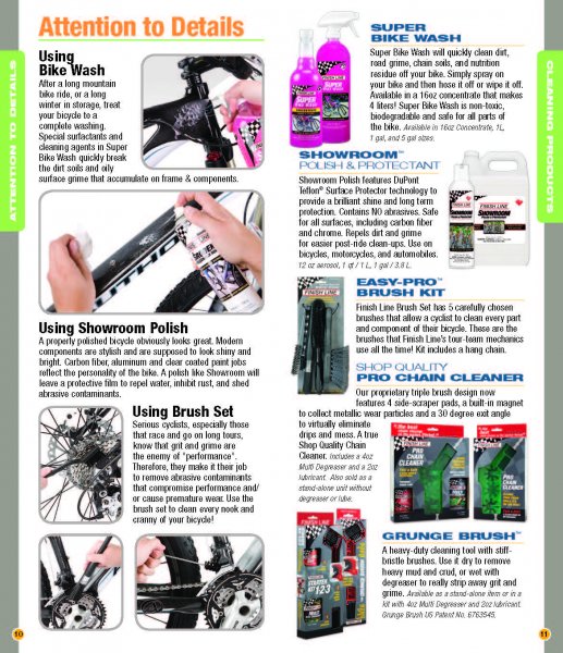 Finish Line - Bicycle Lubricants and Care ProductsMaintenance Guide